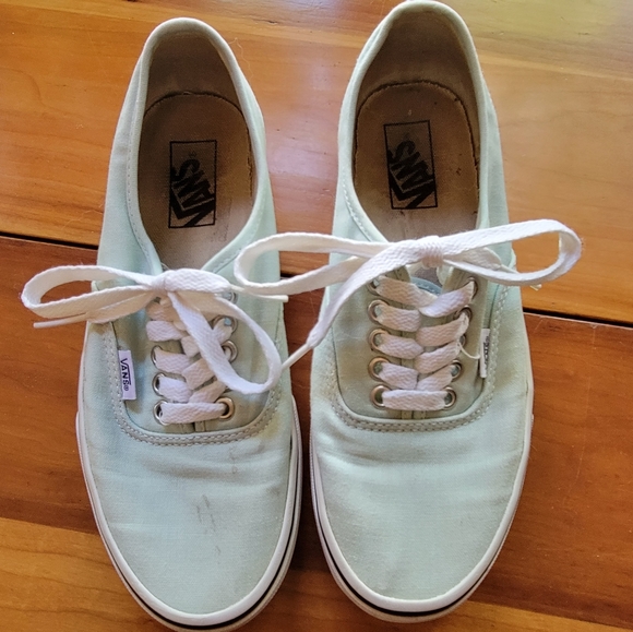 Vans | Shoes | Vans Authentic Shoe Low Top Mint Sneaker W8 M65 | Poshmark